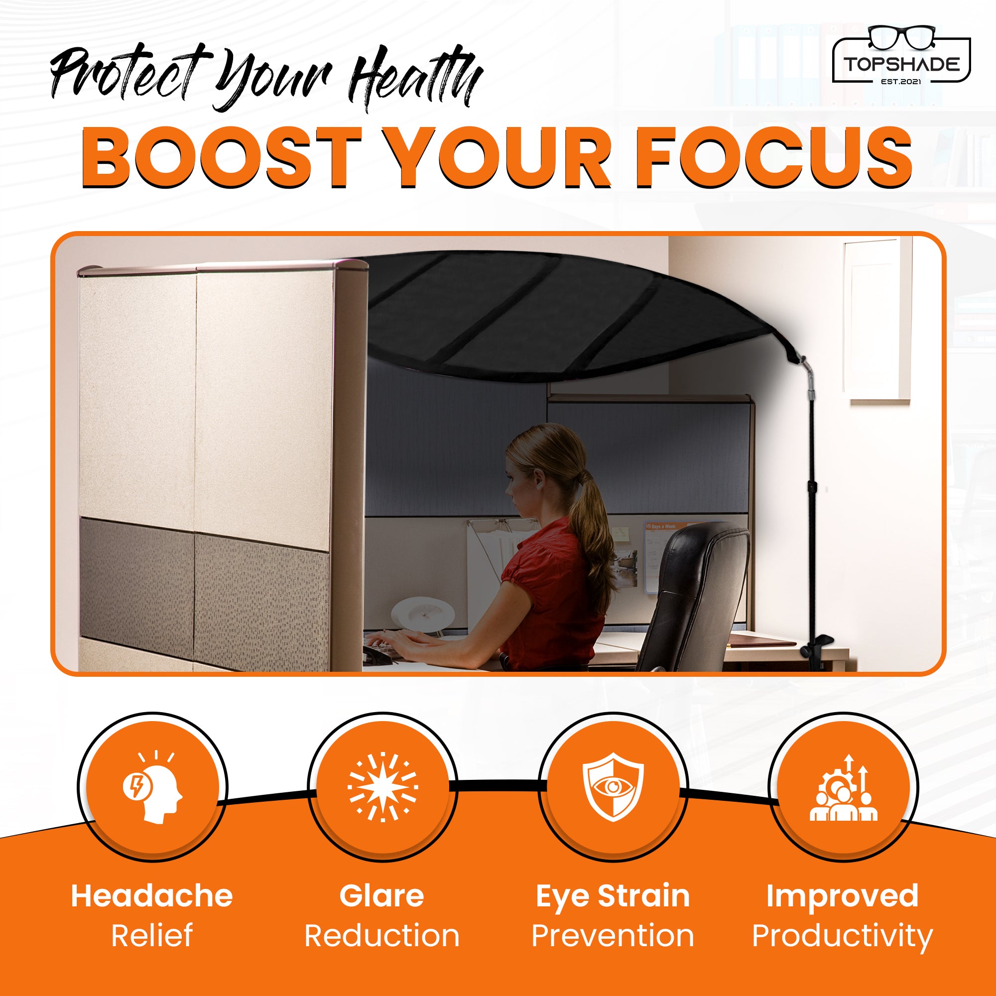 Office Cubicle and Desk Shade - The Original Cubicle and Desk Shade ...